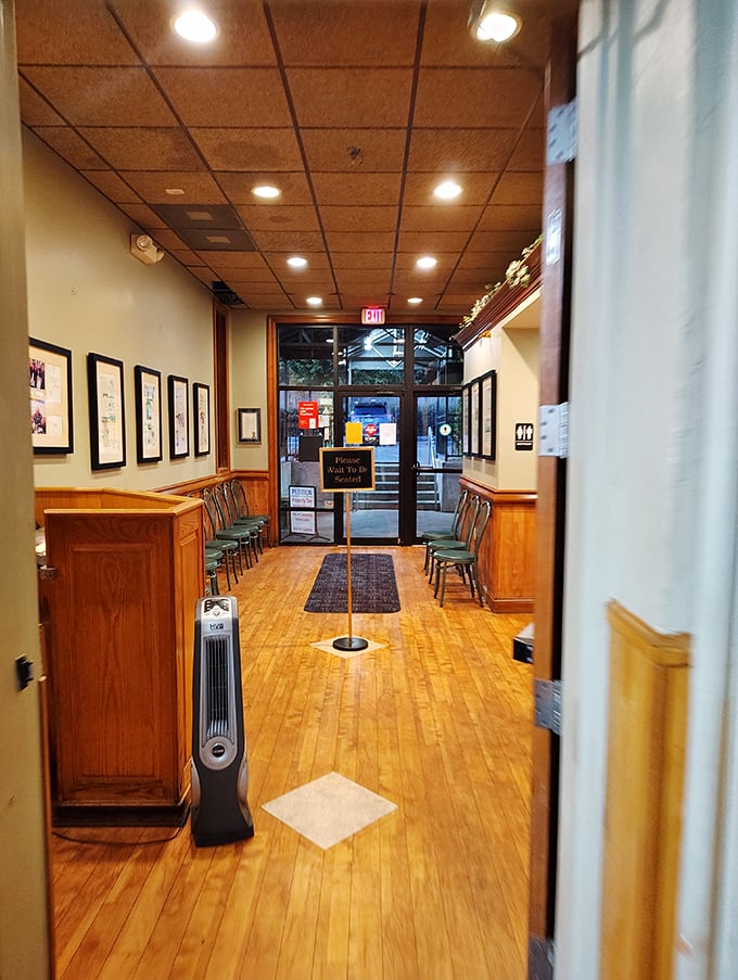 The entrance hallway feels like walking into a friend's house—if that friend happened to make the best Cincinnati chili in Ohio for the last six decades.