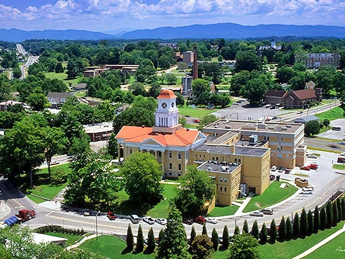 From above, Maryville reveals its perfect balance—a town that nestled itself between civilization and wilderness, refusing to fully surrender to either one.