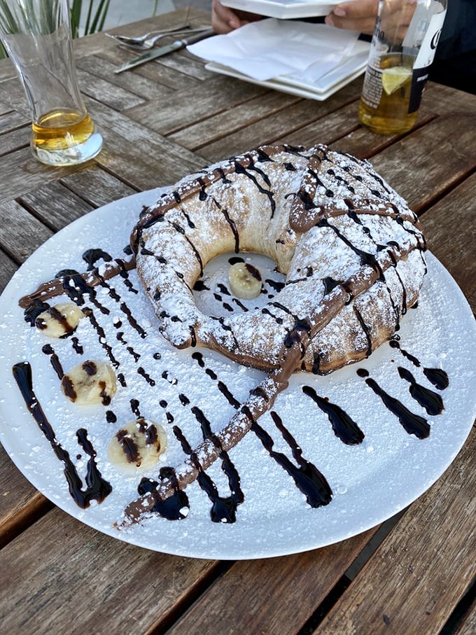 Not all heroes wear capes—some come in the form of Nutella-filled calzones dusted with powdered sugar and drizzled with chocolate.