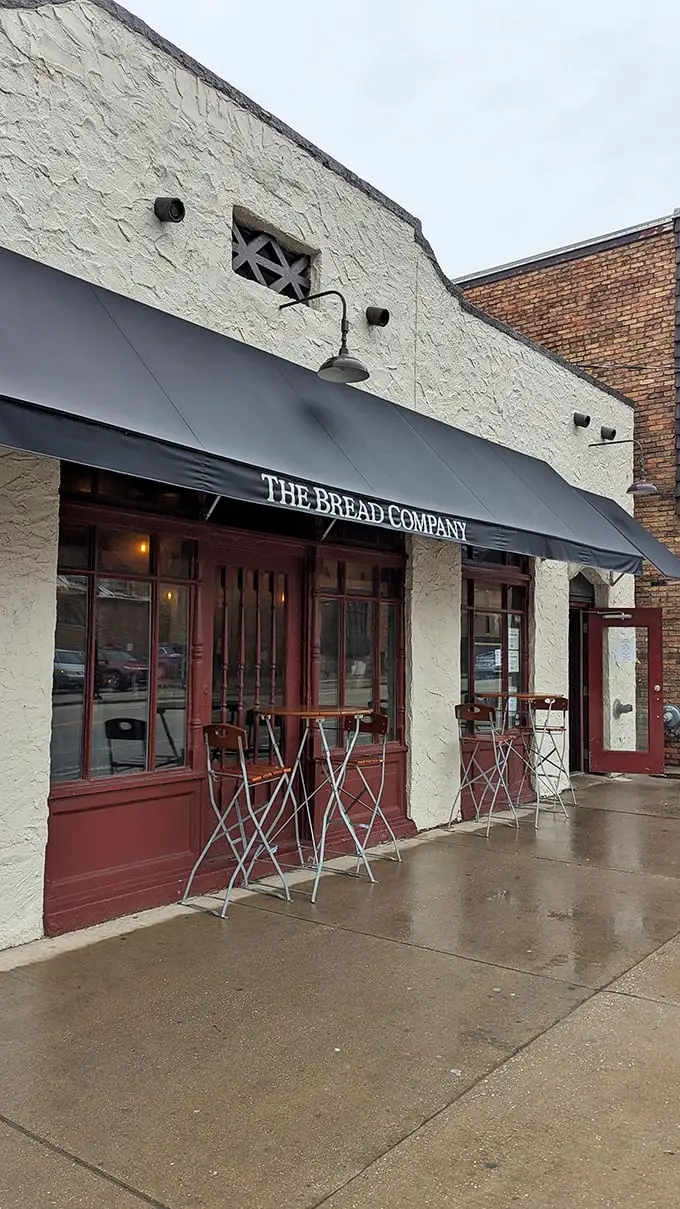 Even the sidewalk seating has European flair—these bistro tables practically whisper "order another glass of wine and watch the world go by."