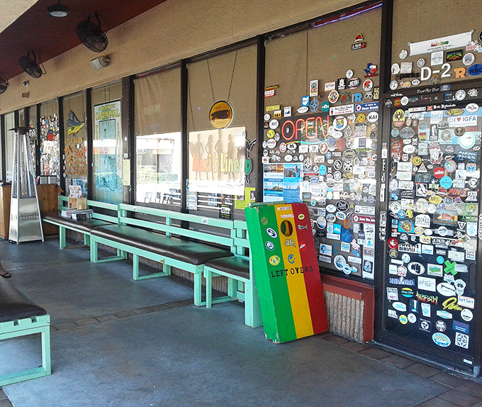Those mint-green benches outside aren't just for waiting—they're for making friends with fellow food pilgrims who share your excellent taste.