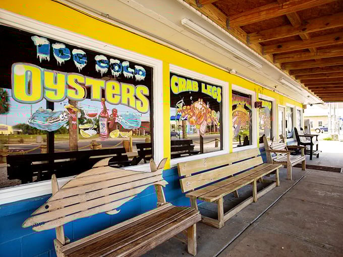 The outdoor waiting area—where anticipation builds and strangers become friends, united by the common language of "I hear their oysters are amazing."