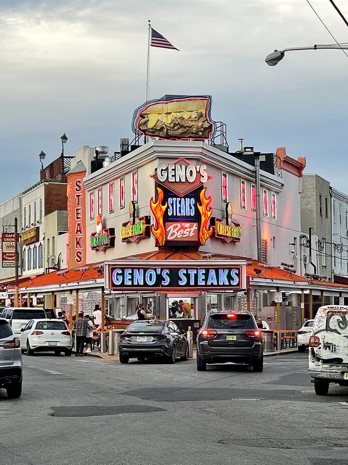 The corner of 9th and Passyunk – hallowed ground in Philadelphia's culinary geography and the site of countless cheesesteak pilgrimages.