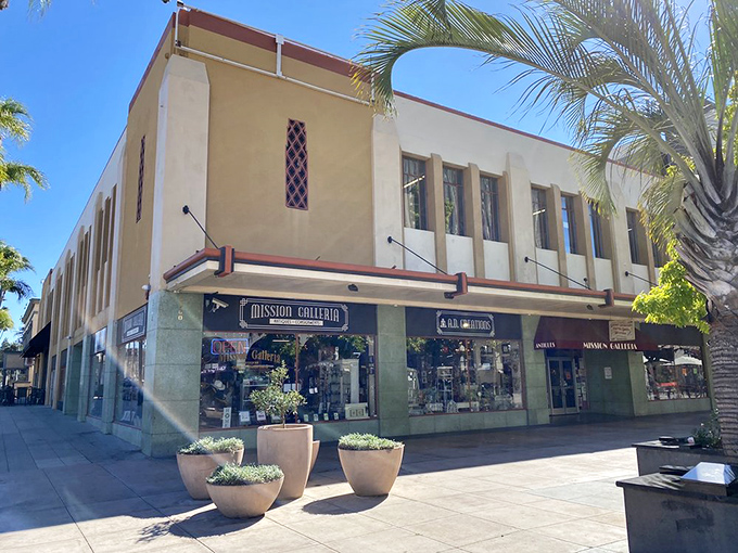Palm trees stand guard outside this vintage wonderland, a California oasis of history housed in a building with its own stories to tell.