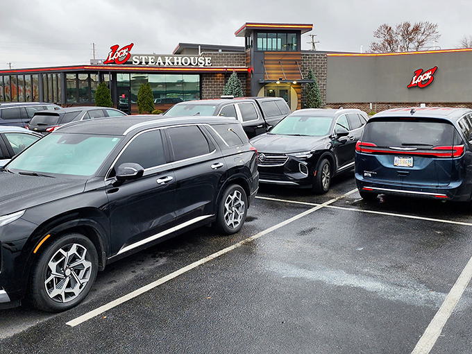 A packed parking lot – the most honest review a restaurant can get. No marketing campaign beats the sight of cars lined up on a weeknight.
