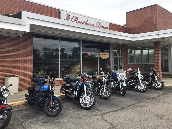 When motorcycles line up outside a diner, you know you've found a place that transcends demographics—good food brings everyone to the table.