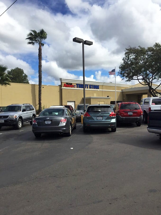 Even the parking lot tells a story – packed with cars whose trunks and backseats will soon be filled with treasures that cost less than dinner out.