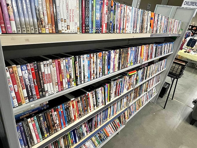 Movie night, anyone? The DVD section rivals any streaming service with classics and hidden gems waiting to be discovered.