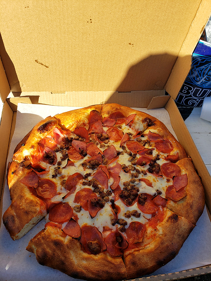Pizza perfection in the middle of nowhere? Believe it. This pie proves great food doesn't need a fancy zip code to be absolutely magnificent.