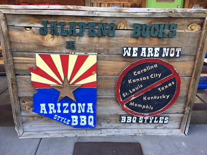 "We are not Carolina, Kansas City, St. Louis..." Because Arizona BBQ has its own identity, thank you very much.
