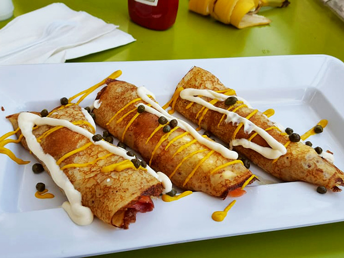 These aren't your grandmother's crepes—unless your grandmother was a culinary genius who understood the perfect balance of savory and sweet.