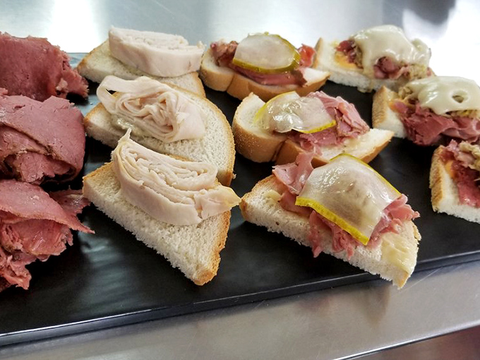 This sampler tray offers a delicious preview of why Express Deli has earned its legendary local reputation.