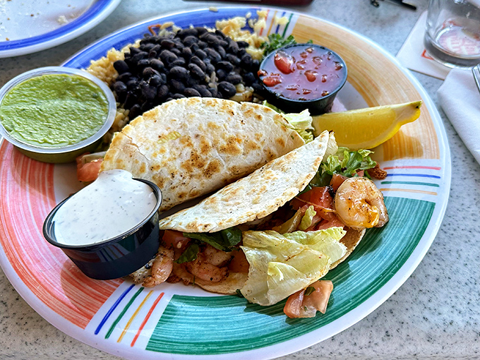 Shrimp tacos that bring together the best of land and sea – a fiesta of flavors that would make both coasts of Mexico proud.