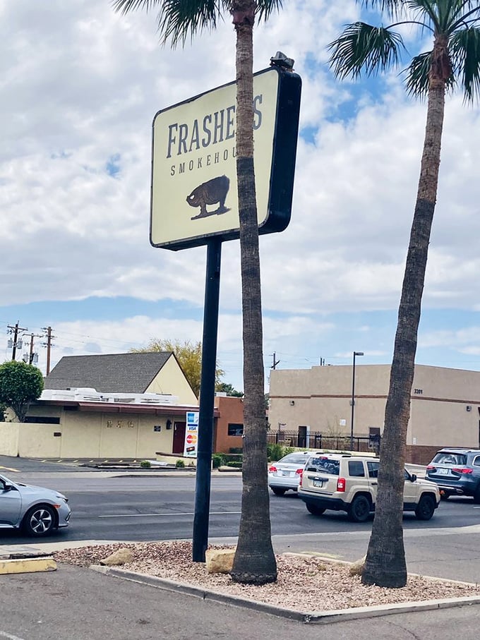 Palm trees and barbecue – a combination that shouldn't work but somehow does, like pineapple on pizza (but far less controversial).