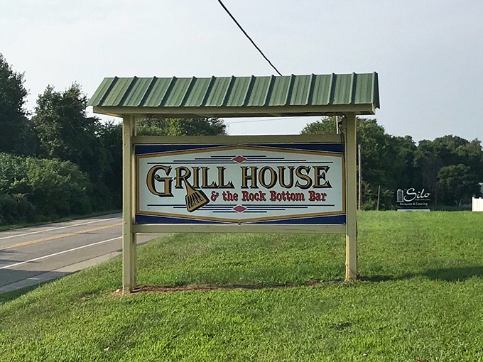 The roadside beacon that signals you've arrived at flavor town. This unassuming sign has guided hungry travelers to happiness for years.