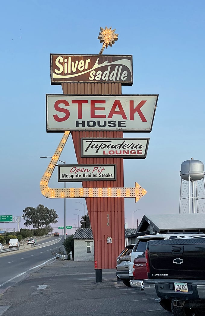 That sunburst sign isn't just visible from the road – it's a beacon of hope for anyone who believes dinner should be an event worth remembering.