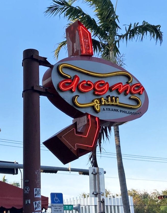 That neon sign might as well say "Happiness Served Here" – a Miami landmark for those who know.