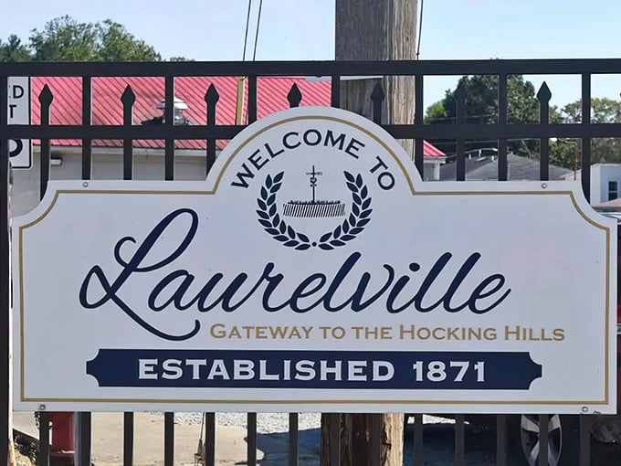 Welcome signs like this remind you that some places still believe in old-fashioned hospitality.