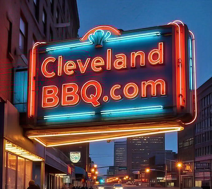 When the neon lights up, taste buds across Cleveland stand at attention. This isn't just a sign—it's a beacon of smoky salvation.
