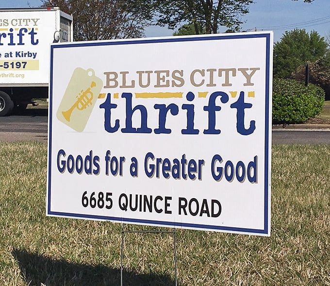 The beacon that calls to thrifters like a siren song – resistance is futile, embrace the hunt.