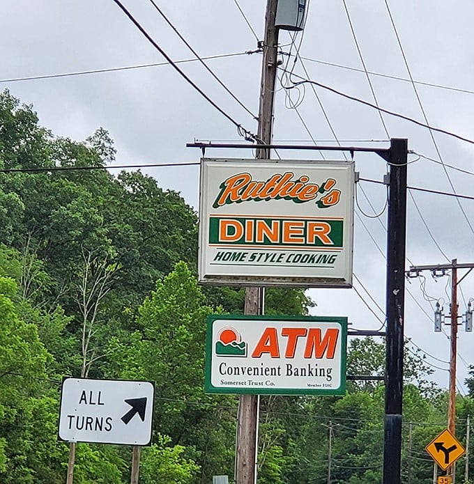 The sign promises "Home Style Cooking" – three words that have launched a thousand detours off the main highway.