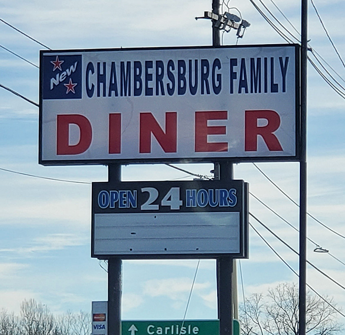 The "New" on the sign might be the most optimistic thing in Pennsylvania—it's been there so long it's vintage.