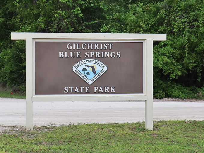 The sign that promises adventure. Like the opening credits to your own nature documentary, this entrance marker signals the beginning of something special.