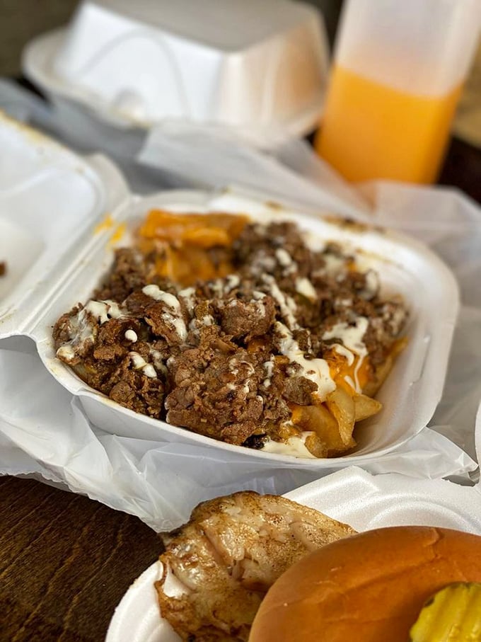 These aren't just steak fries—they're a meaty festival topped with enough goodness to qualify as their own food group.