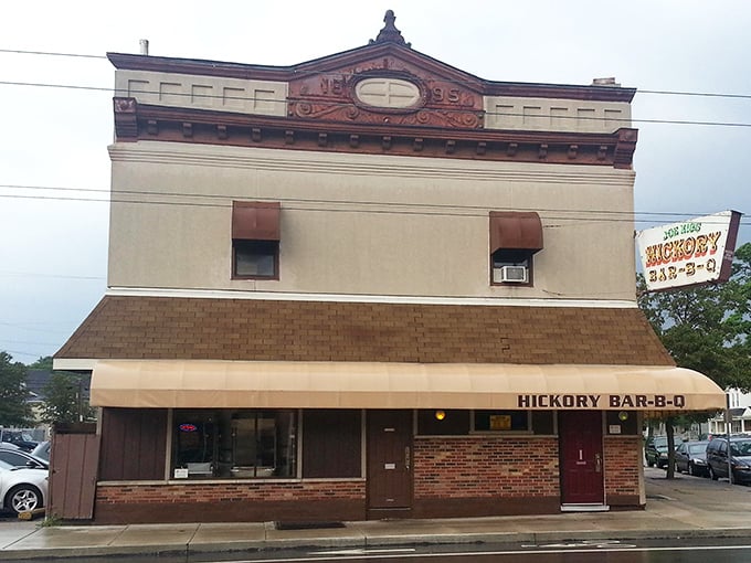 The building has stood since long before Instagram-worthy facades were a thing. In barbecue, as in architecture, substance trumps style every time.
