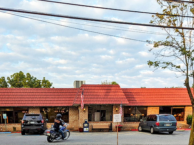 From this angle, you can almost smell the bacon and hear the sizzle of the grill—the diner's siren song calling you home to breakfast.