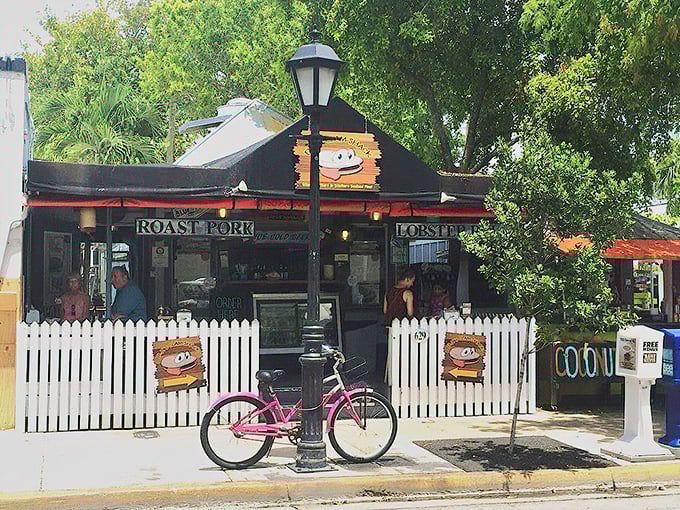 A pink bicycle parked outside perfectly captures the Key West spirit of this seafood haven. Come hungry, leave happy, pedal slowly.