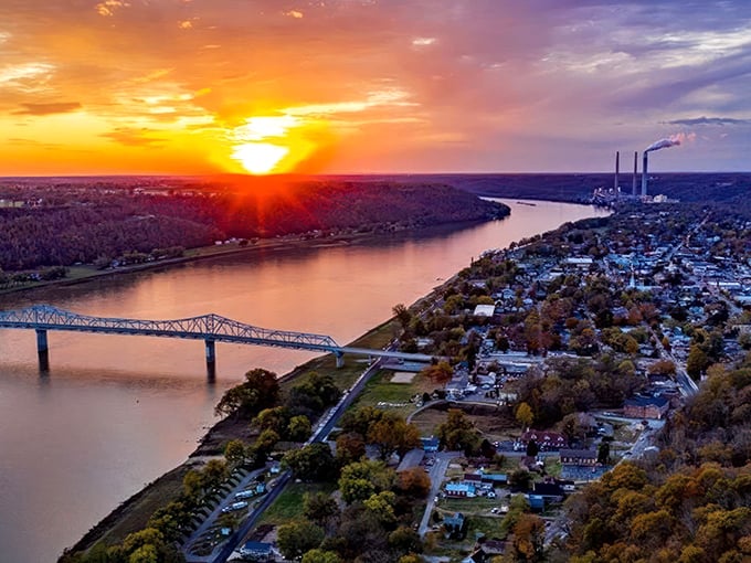 When the sun sets over the Ohio River, Madison glows with the kind of golden light photographers chase and poets try to capture in words.