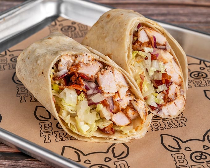 Turkey wrap packed with fresh ingredients proves that healthy options can still satisfy serious appetites.