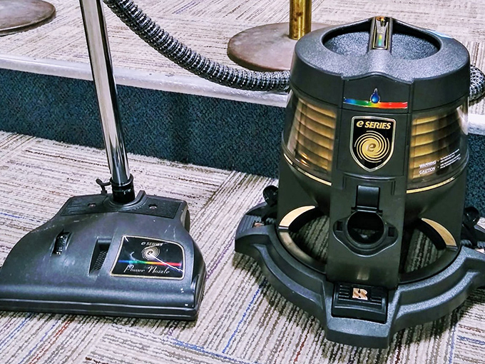 Vintage vacuum cleaners with more character than most modern appliances. These workhorses prove that sometimes the old ways of cleaning still suck—in the best possible way.