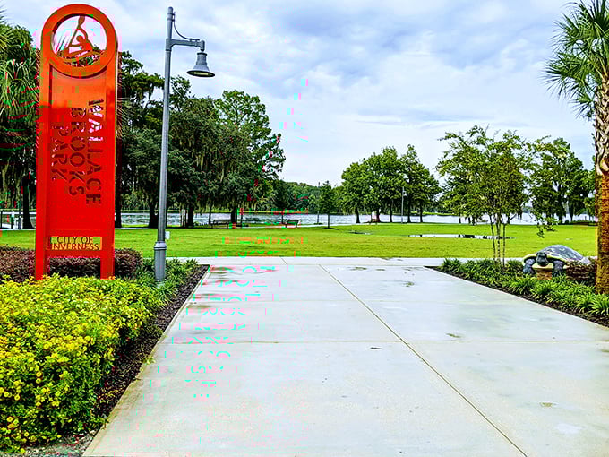 Wallace Brooks Park offers waterfront relaxation without waterfront property taxes – democracy in action for sunset enthusiasts.
