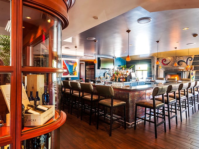 The bar isn't just where drinks are made—it's command central for an evening of indulgence, complete with prime people-watching opportunities.