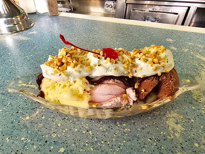 This ice cream sundae proves that Rae's knows how to end any meal on the sweetest note.