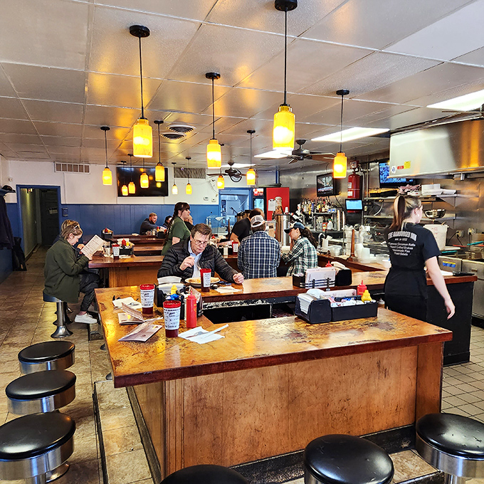 The heart of any great diner is its counter—where strangers become regulars and regulars become family over countless cups of coffee.
