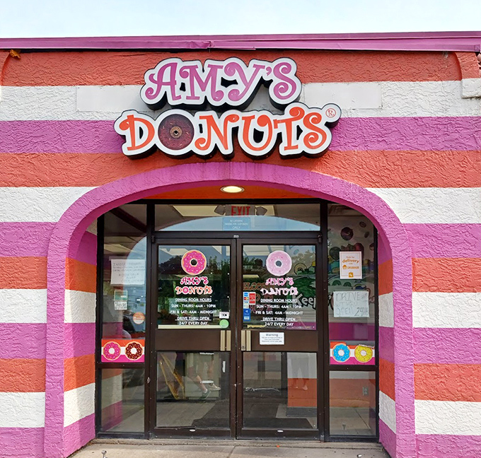 The entrance to Amy's is like the gateway to Narnia, if Narnia were made entirely of donuts and happiness.