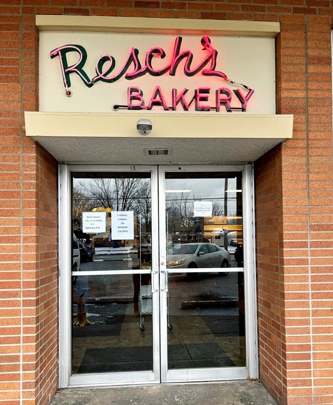 The entrance to carb heaven – where countless Columbus residents have started their day with a smile and ended with sticky fingers.
