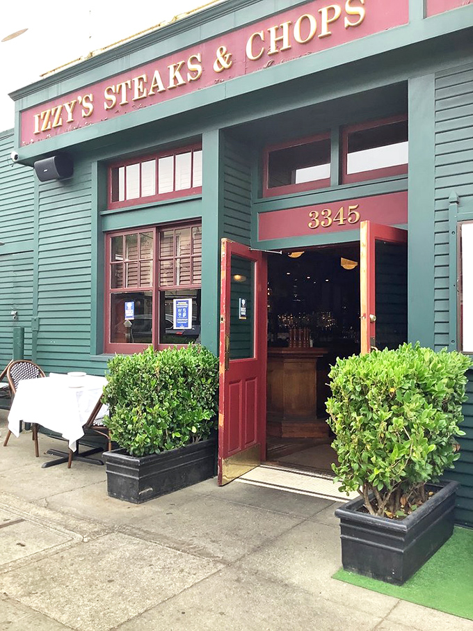 The welcoming entrance promises great things ahead – like a portal to your new favorite dining obsession awaits within.