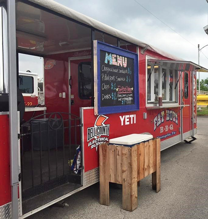 The Fat Boy's food truck—bringing smoky happiness to events and gatherings. Mobile barbecue that doesn't compromise on flavor or tradition.