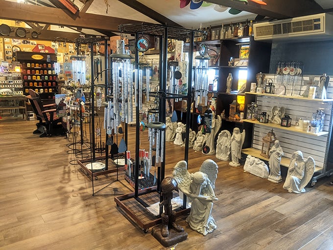Take a piece of New Riegel home – merchandise for when you need proof this place exists.