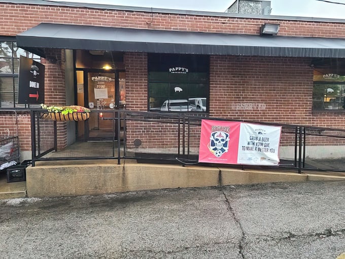 The entrance to meat paradise doesn't need to be fancy. Those who know, know—and they're already forming a line.