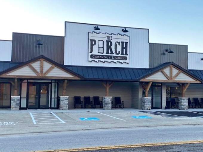 An inviting exterior that sets the stage for cozy meals inside, where comfort food comes with a side of homestyle comfort.