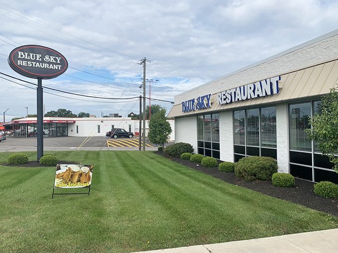 Curb appeal that says "come as you are." The well-kept exterior hints at the care that goes into everything at this beloved local eatery.