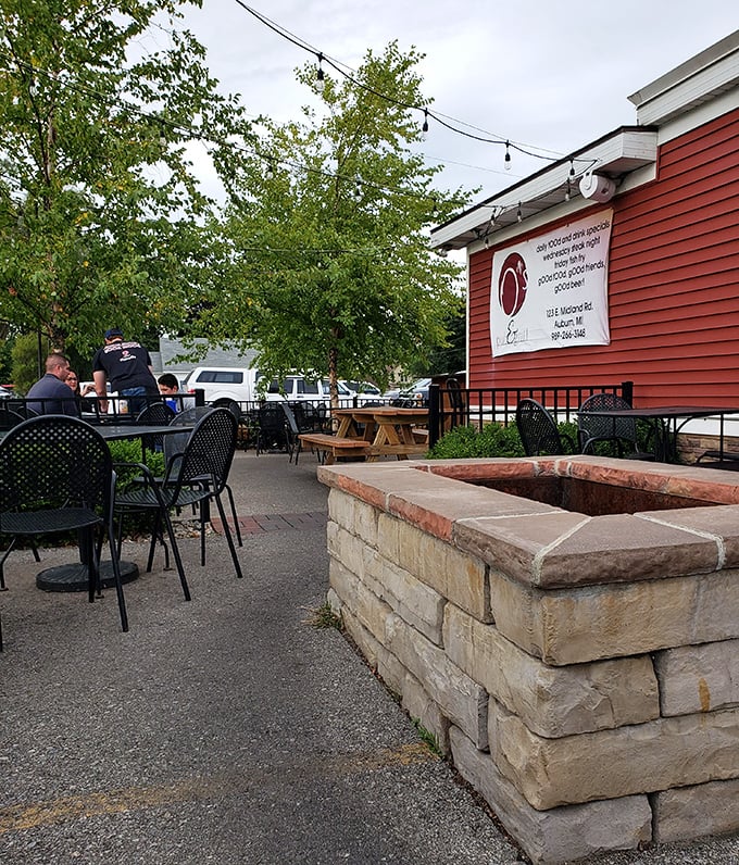 The outdoor patio – where fresh air makes everything taste better. Michigan summers were made for evenings spent here, with good food and better company.