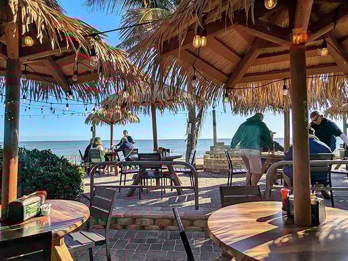 Outdoor seating where the sunshine is free and the vitamin D comes with your meal.
