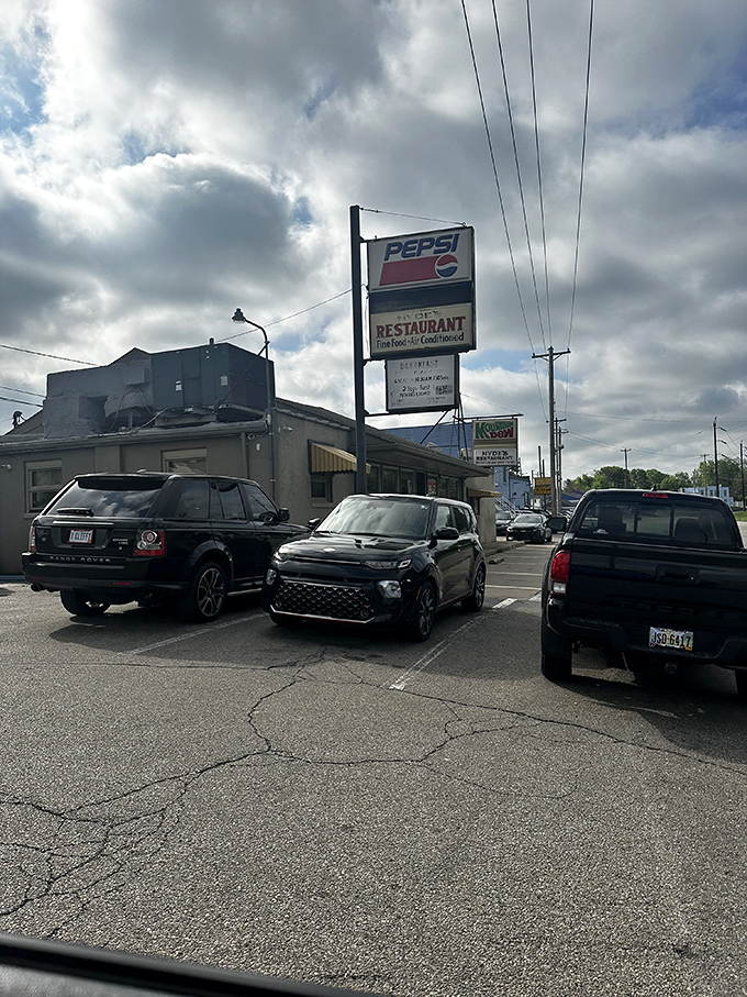 The parking lot tells the story—luxury vehicles next to work trucks. Good food is the great equalizer, and Hyde's welcomes everyone to the table