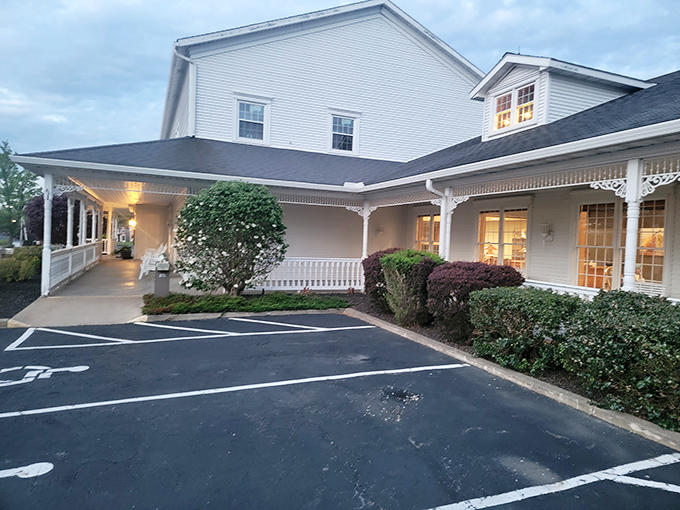 As dusk settles, the warm glow from Amish Door's windows beckons like an old friend. The hardest part of dining here is forcing yourself to leave.